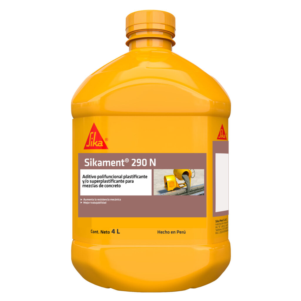 Super Plastificante para Concreto, Sikament 290N X 4 Litros – CONSELVA – Comercial Selva Nor ...