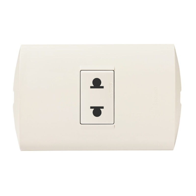 Tomacorriente Simple Universal 16A 250V Modus Style Marfil Bticino ...