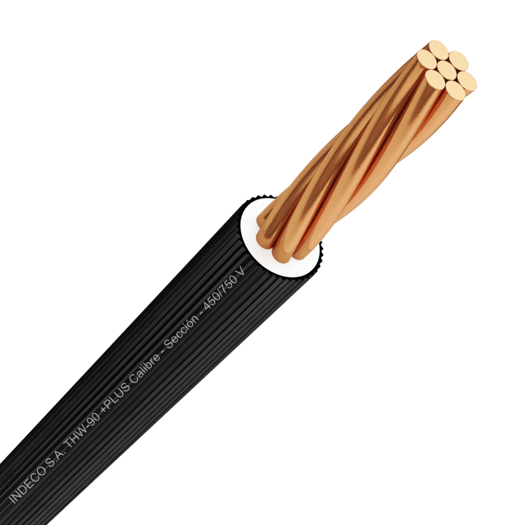 Cable THW-90 plus 450/750V 12 AWG Negro x 100m Indeco – CONSELVA ...
