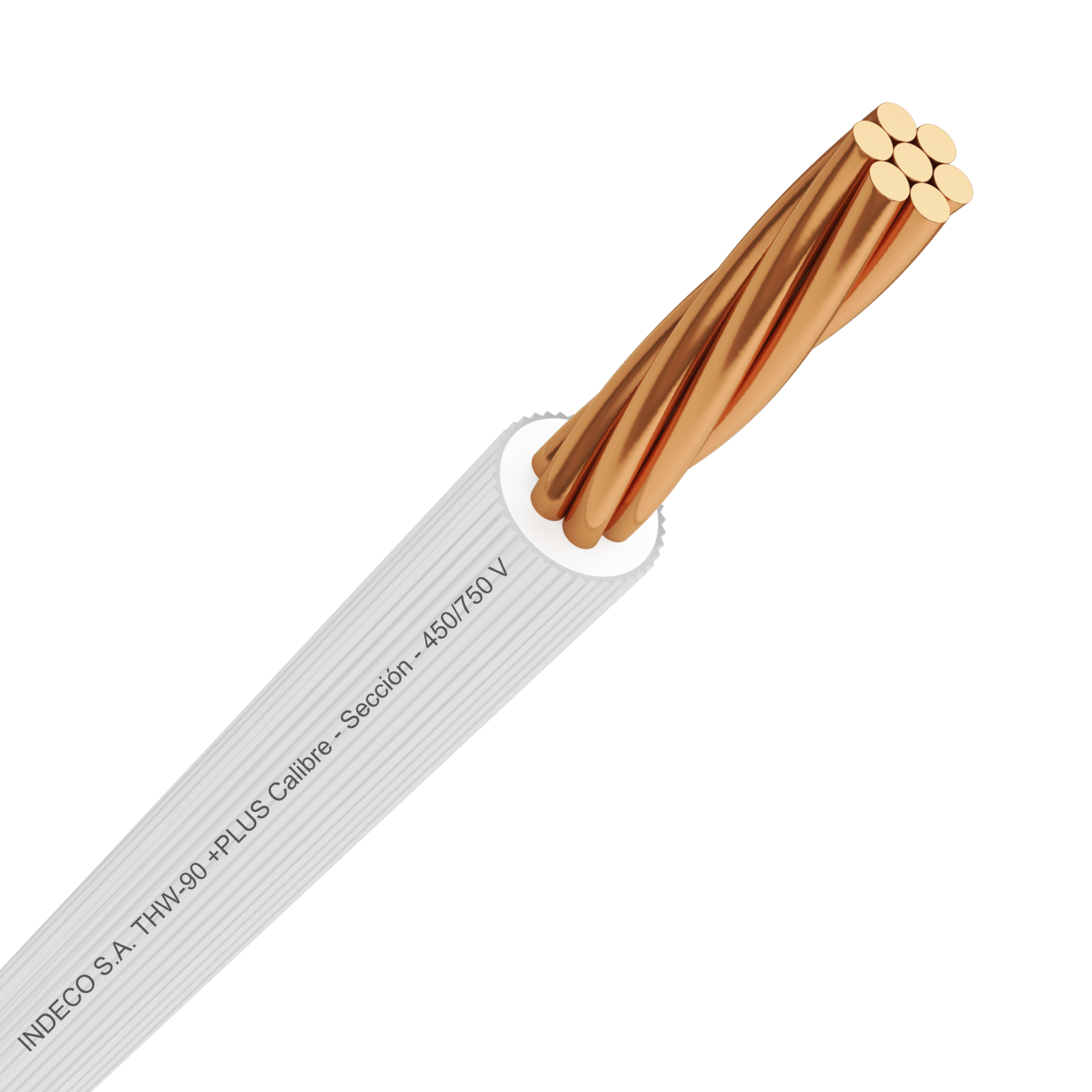 Cable THW-90 plus 450/750V 12 AWG Blanco x 100m Indeco – CONSELVA ...
