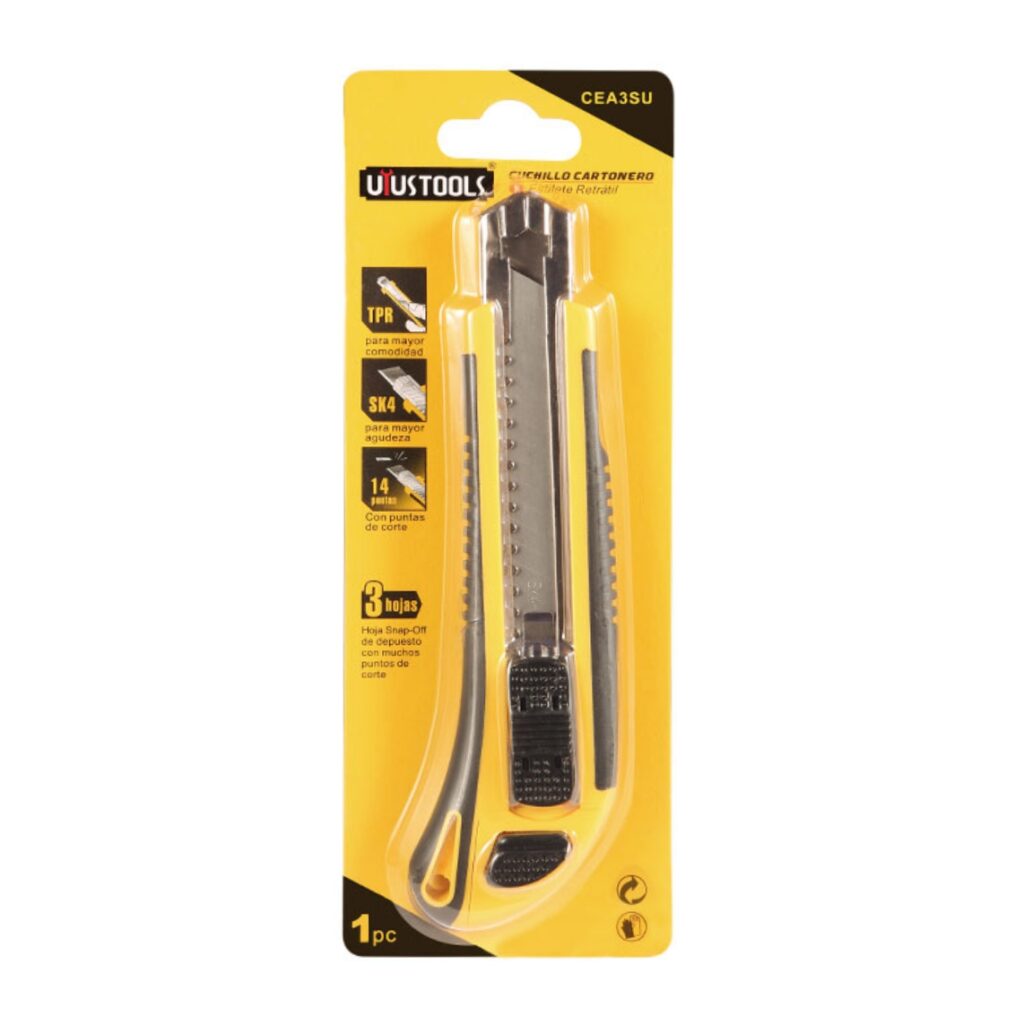 Cutter navaja con 3 hojas Uyustools – CONSELVA – Comercial Selva Nor ...